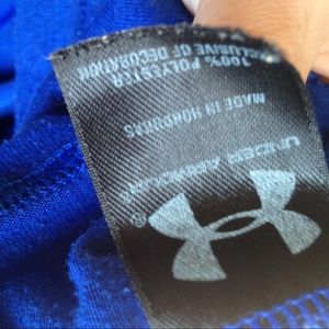 Under Armour | Shirts & Tops | Under Armour Boys Loose Small Blue Doubt ...